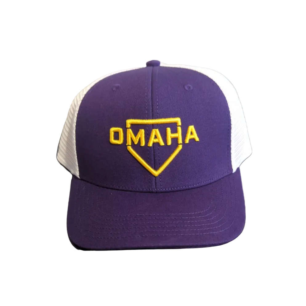 Omaha Home Plate Embroidered Hat – Argent Sports