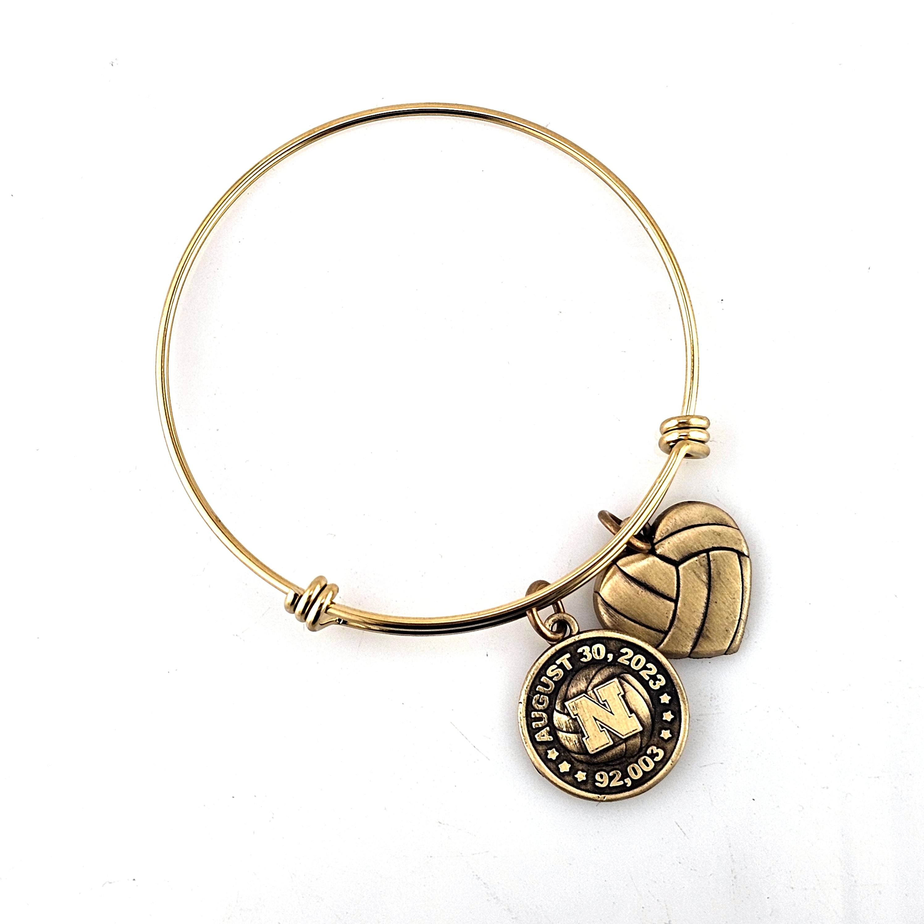 Nebraska Attendance Record Heart Bracelet – Argent Sports